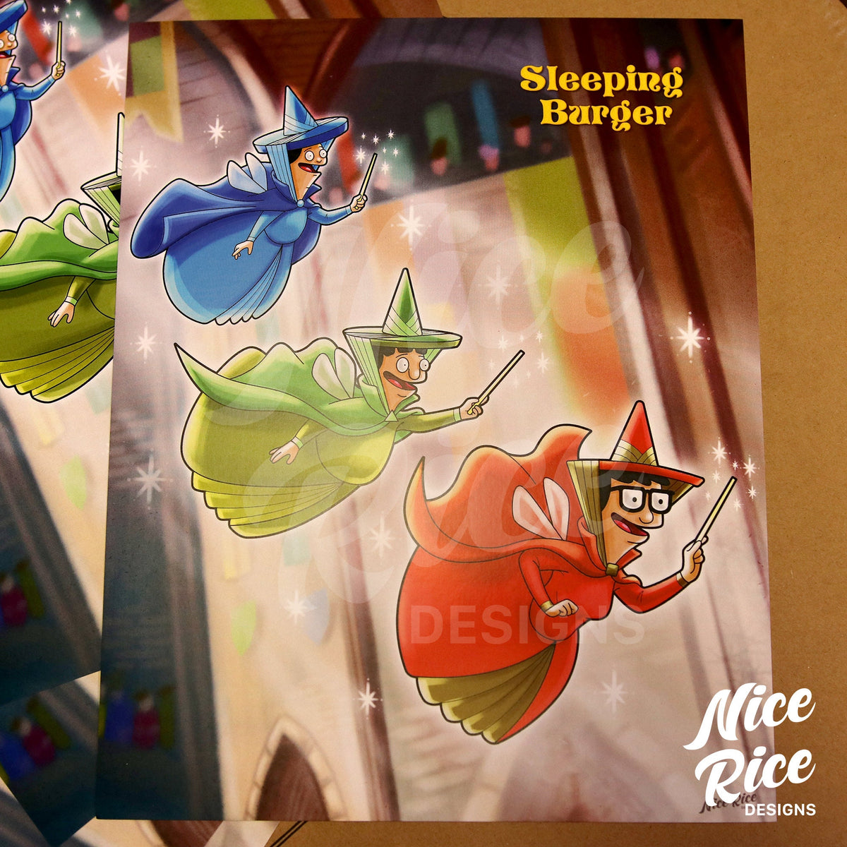 The Belchie Fairies Print exclusive at Nice Rice Designs | Nice Rice Designs