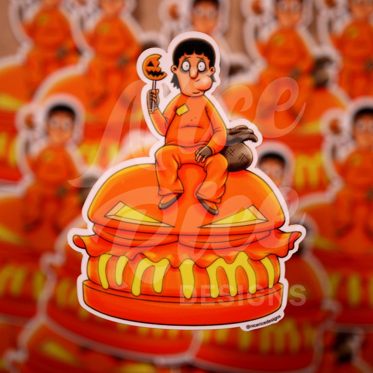 Trick 'r Gene Sticker exclusive at Nice Rice Designs